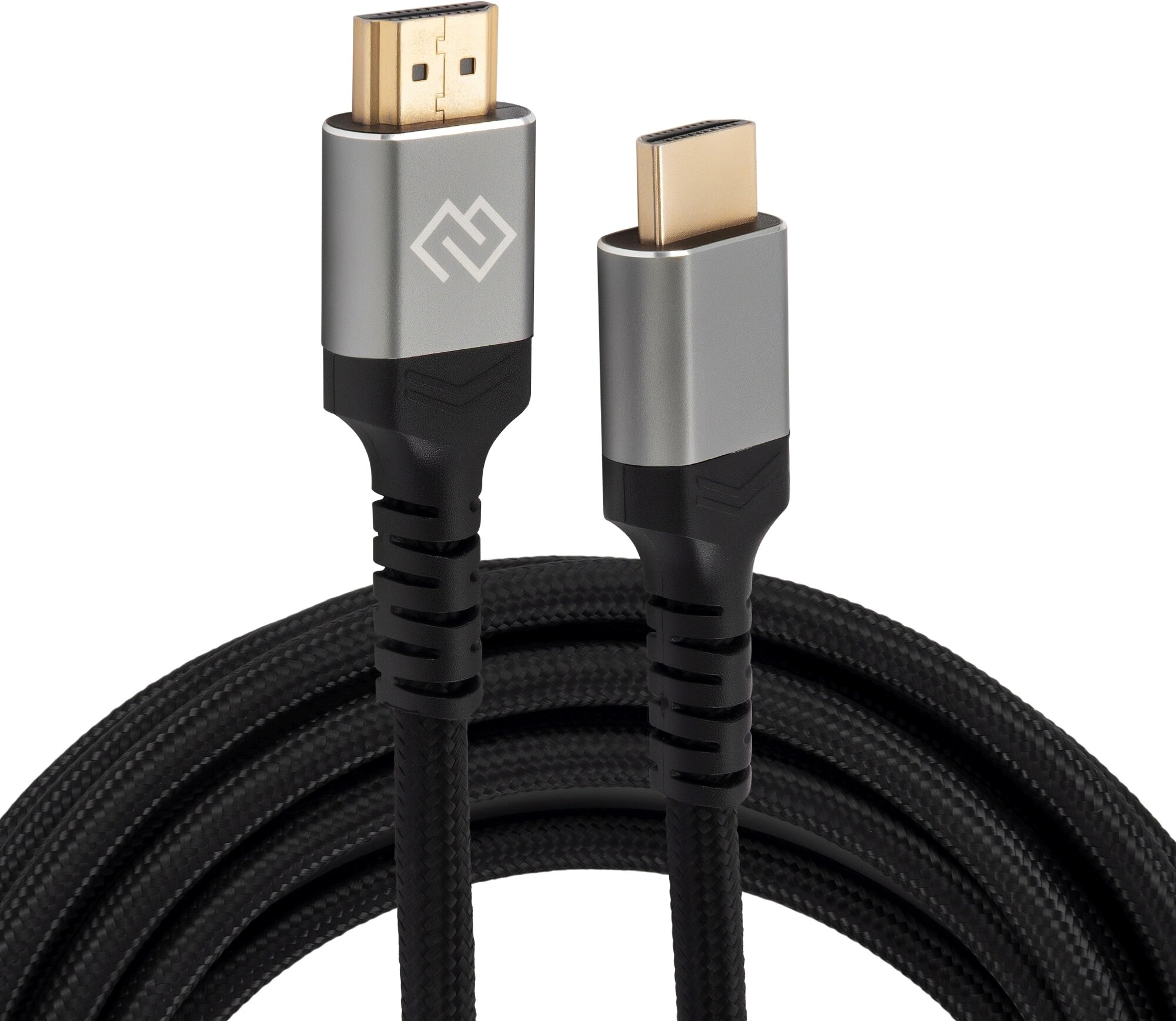 Кабель аудио-видео Digma HDMI (m)/HDMI (m) 5м. феррит. кольца позолоч. конт. черный (D-HDMI-2FF-V2.1-5