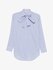 Рубашка ARCHIVIO '67 Striped bow shirt, размер 46, Синий принт