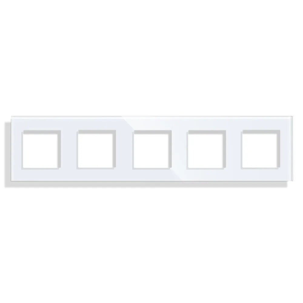 TOUCHMI Рамка электроустановочная, белый, 5 пост, 1 шт.
