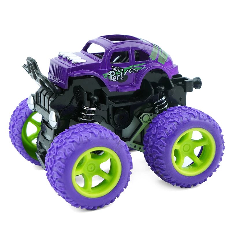 Фиолетовый инерционный внедорожный RC-автомобиль для малышей 2-3 лет, прочная игрушка для лазания модель D400-01A