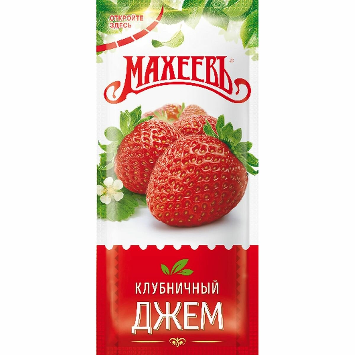 Джем порционный Махеевъ Клубничный (96шт. в упаковке по 18г) (2481997)
