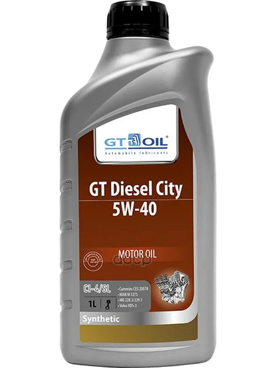 GT OIL Gt Diesel City Sae 5W-40 Api Ci-4/Sl Син. 1 Л