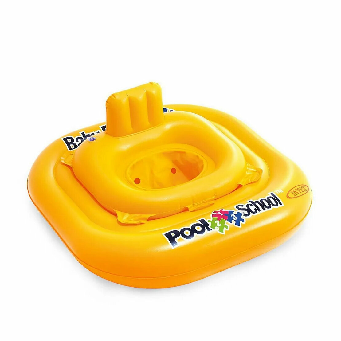 Круг для плавания Intex "DELUXE POOL SCHOOL", для детей, с сиденьем, 79x79 см