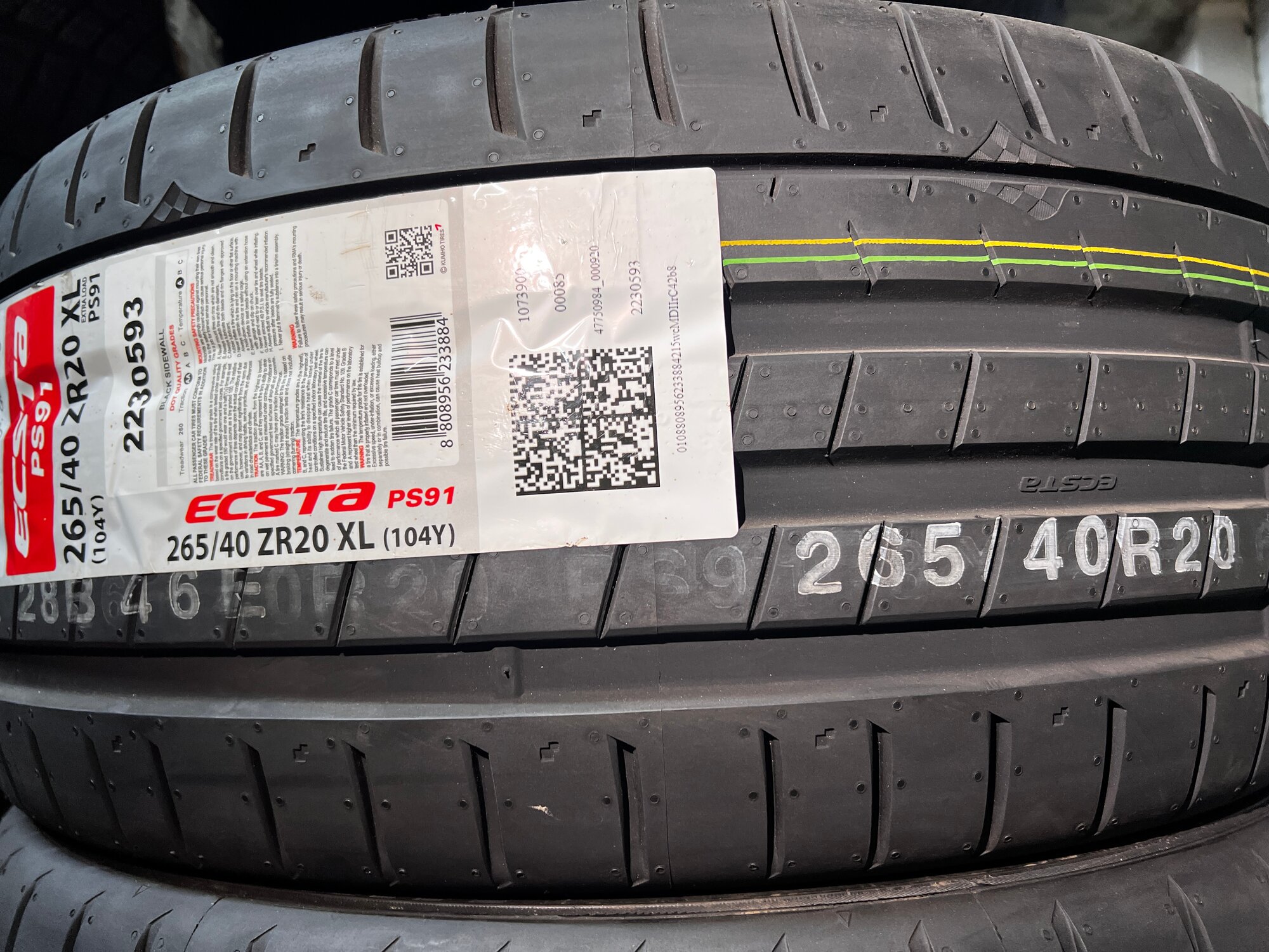 Kumho Ecsta PS91 265/40 R20 104Y