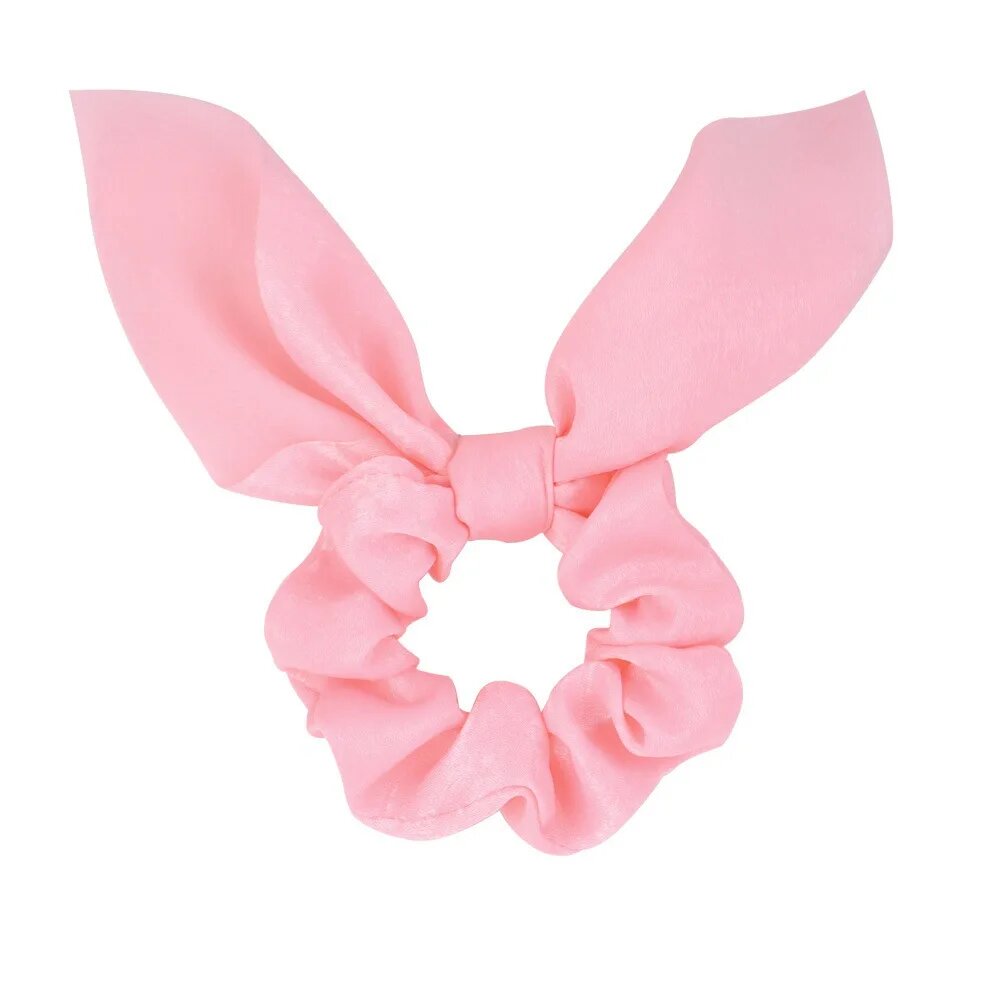 Резинки для волос Ruoshui из лайкры с кроличьими ушками Розовый, pink