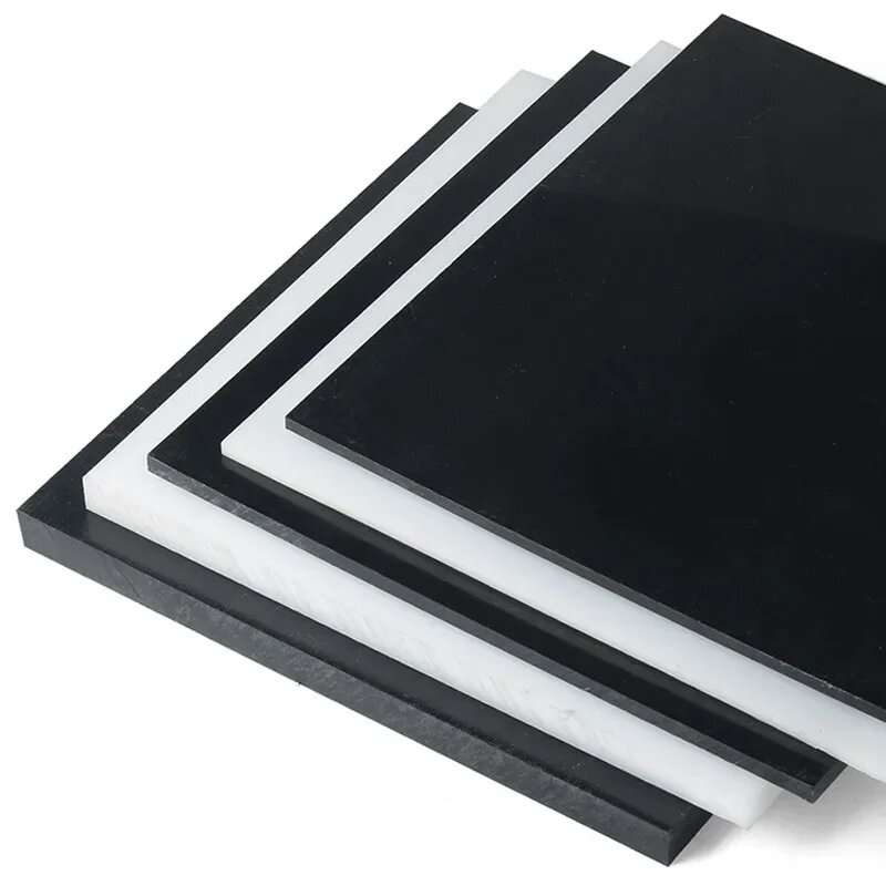 Листовая доска POM пластик белый/черный 2-30 мм 2x200x300mm 1Pc, Black
