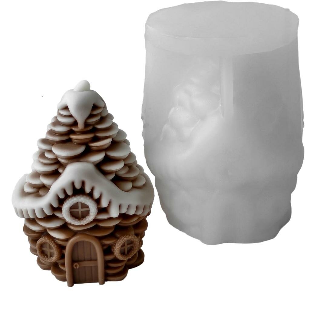 Силиконовая форма «Сосновая шишка», Домик из сосновых шишек J5293