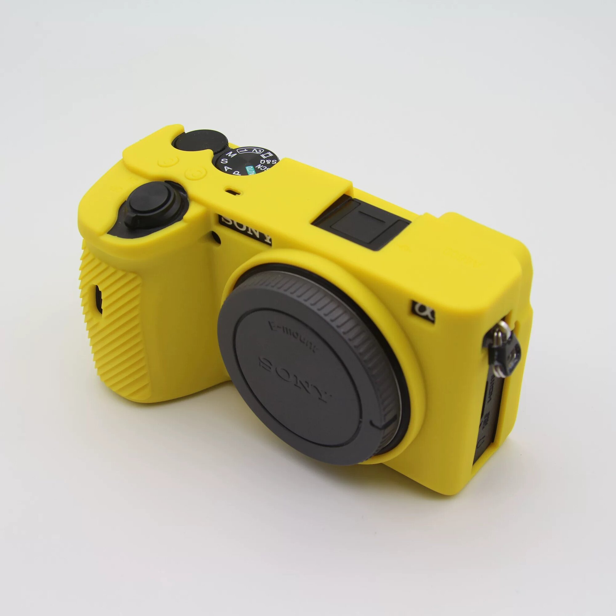 Подходит для камеры Sony, силиконовый чехол ZVE10A6700a6600A6500A6400A6300, защитный чехол от царапин A6600 желтый