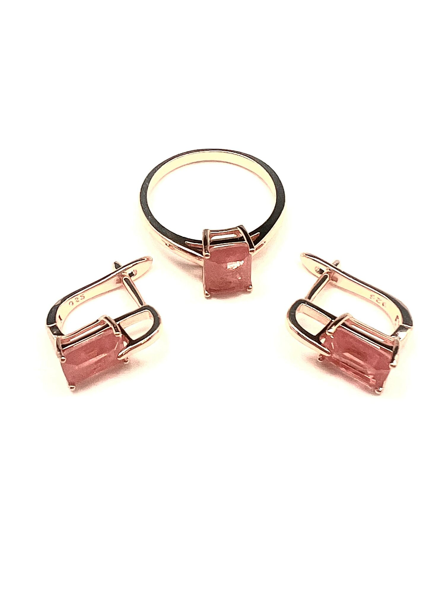 Комплект бижутерии, турмалин