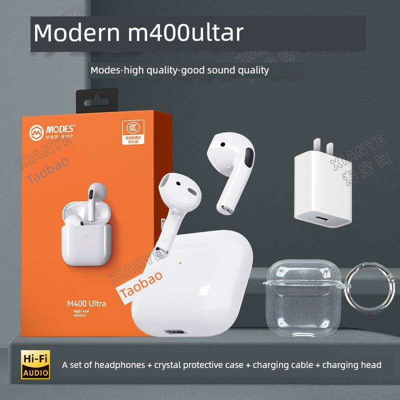 MODES M400 PRO Высококачественные беспроводные наушники с басом, игровым звуком и антиэксплозивной зарядкой, включая