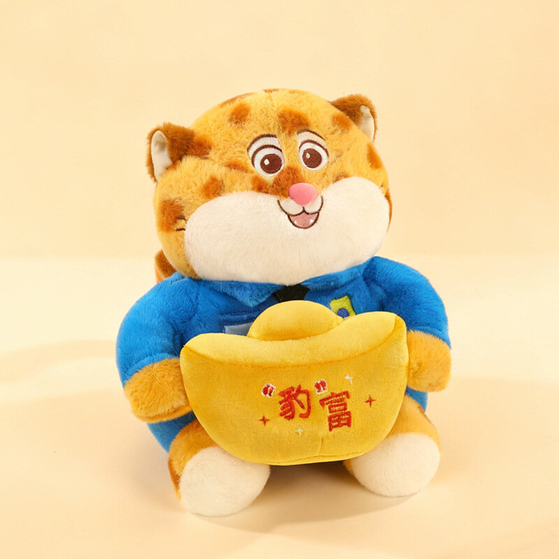 Трансграничная леопардовая полицейская кукла Zootopia, милая подушка, детская плюшевая игрушка, кукла для внешней