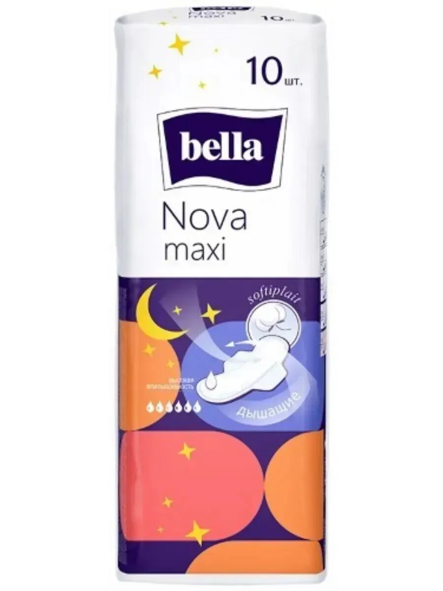 Bella Прокладки Nova Maxi Softiplait 10 шт