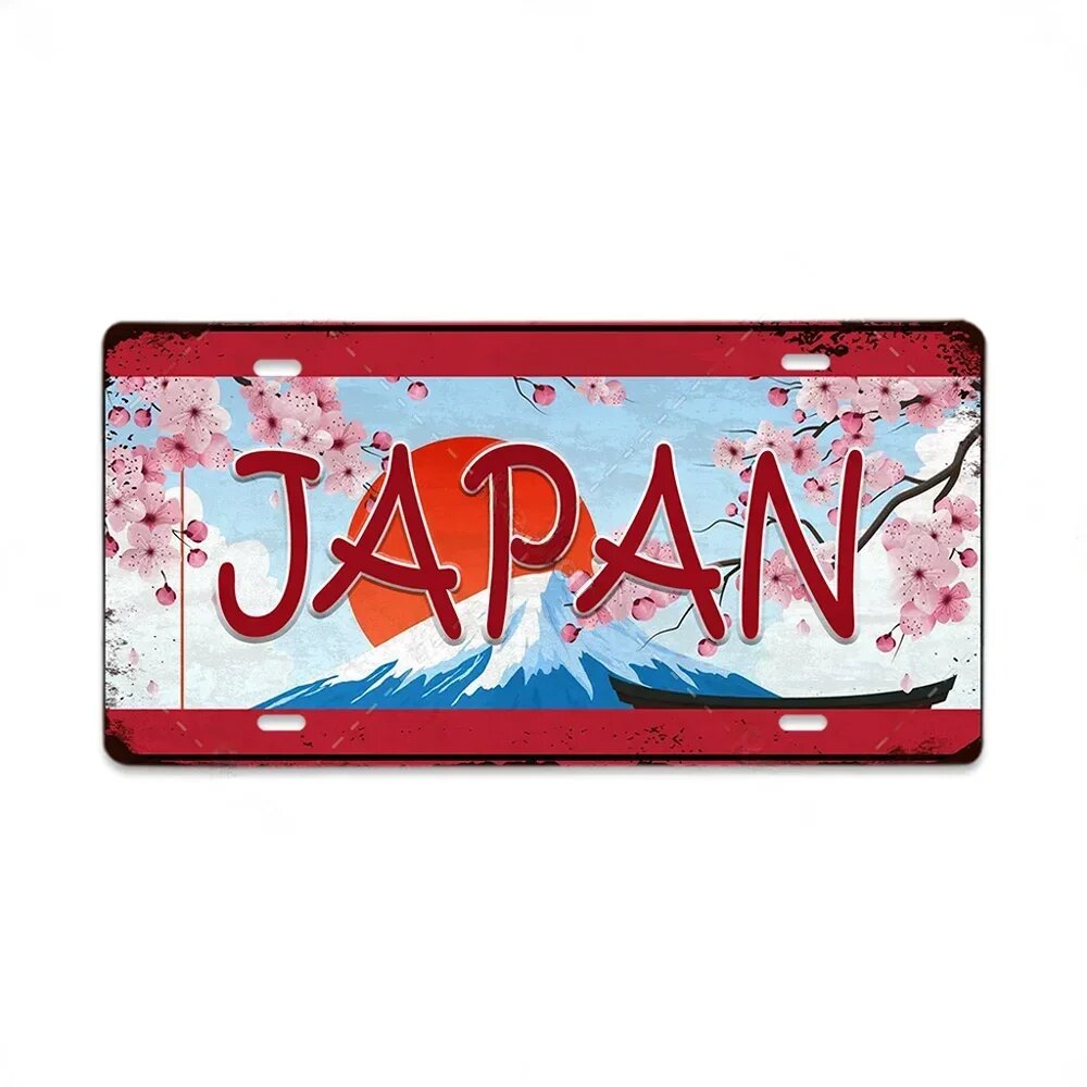 Металлическая табличка Japan, ретро, 15x30 см, TYA4014-16