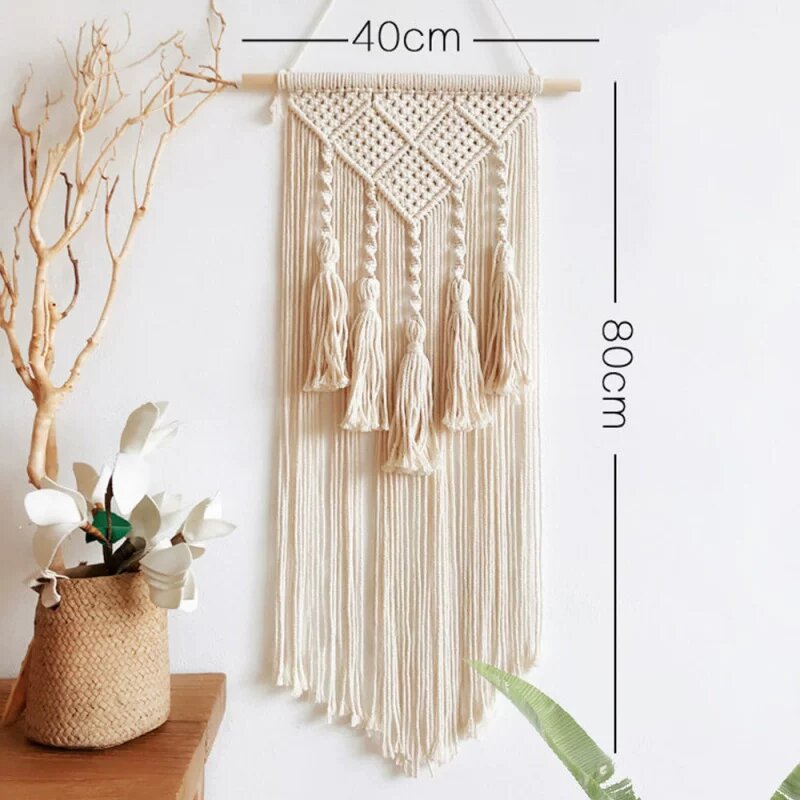 Элитный новый гобелен из хлопкового каната ручной работы для гостевых домов, высококлассное украшение стен спальни,