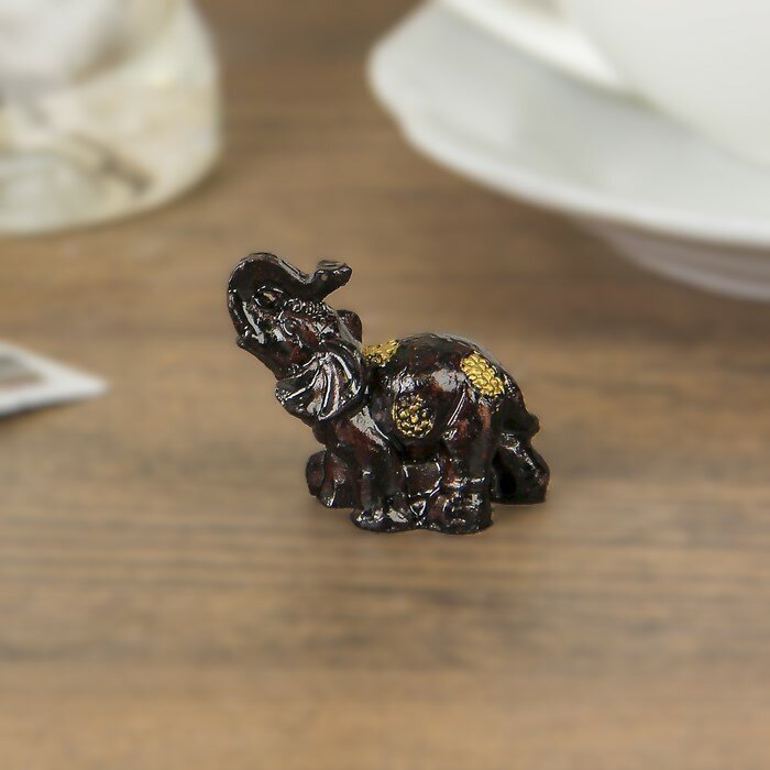 Фигурка полистоун «Слоник мини», 3×3.5×1.7 см, набор 2 шт.