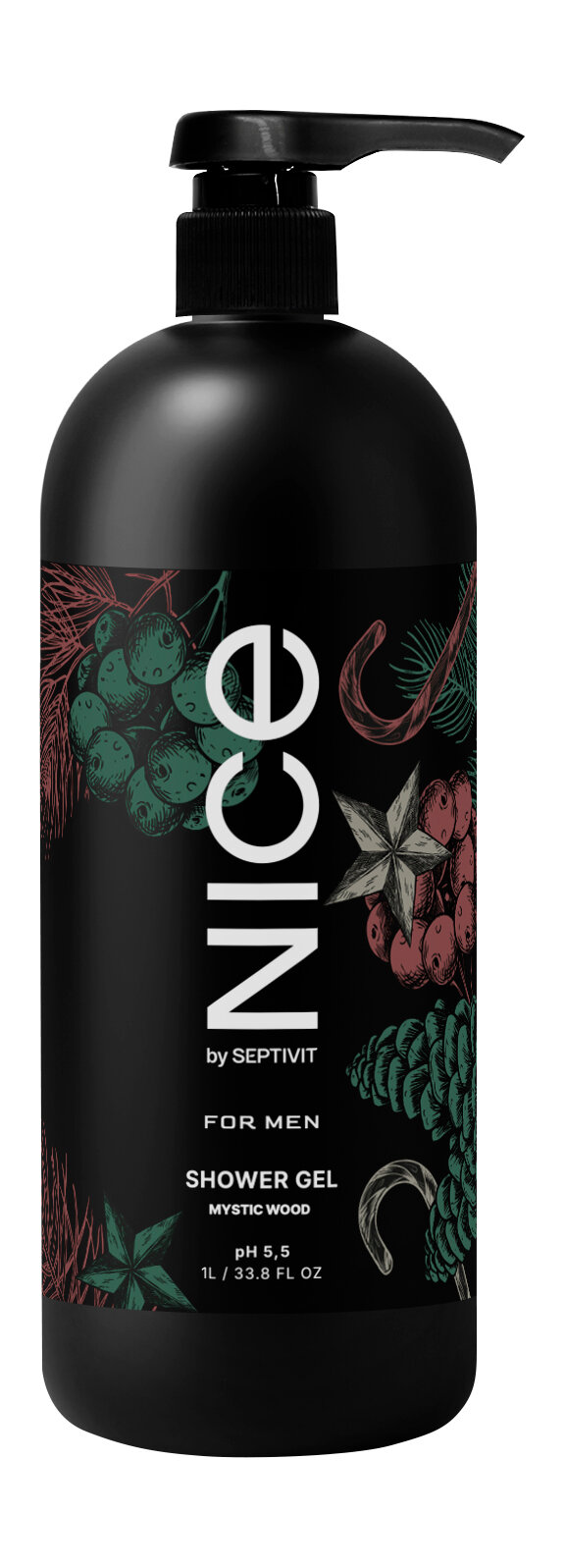 NICE by SEPTIVIT Гель для душа NICE by SEPTIVIT Mystic Wood муж, 1 л