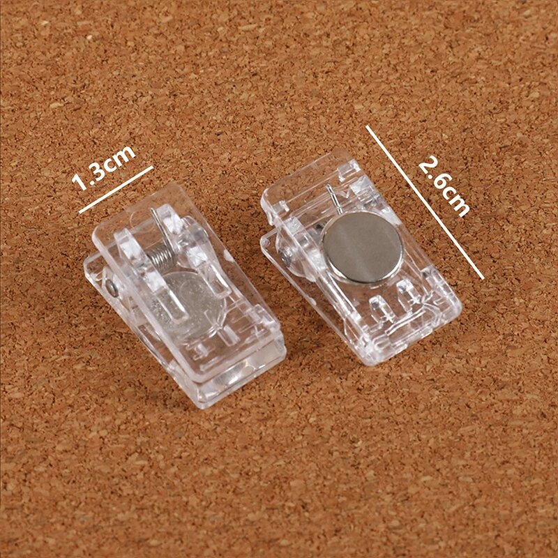 Магнитные зажимы Mini Magnetic Clips, прозрачные, 10/20 шт. 20PCS, Transparent