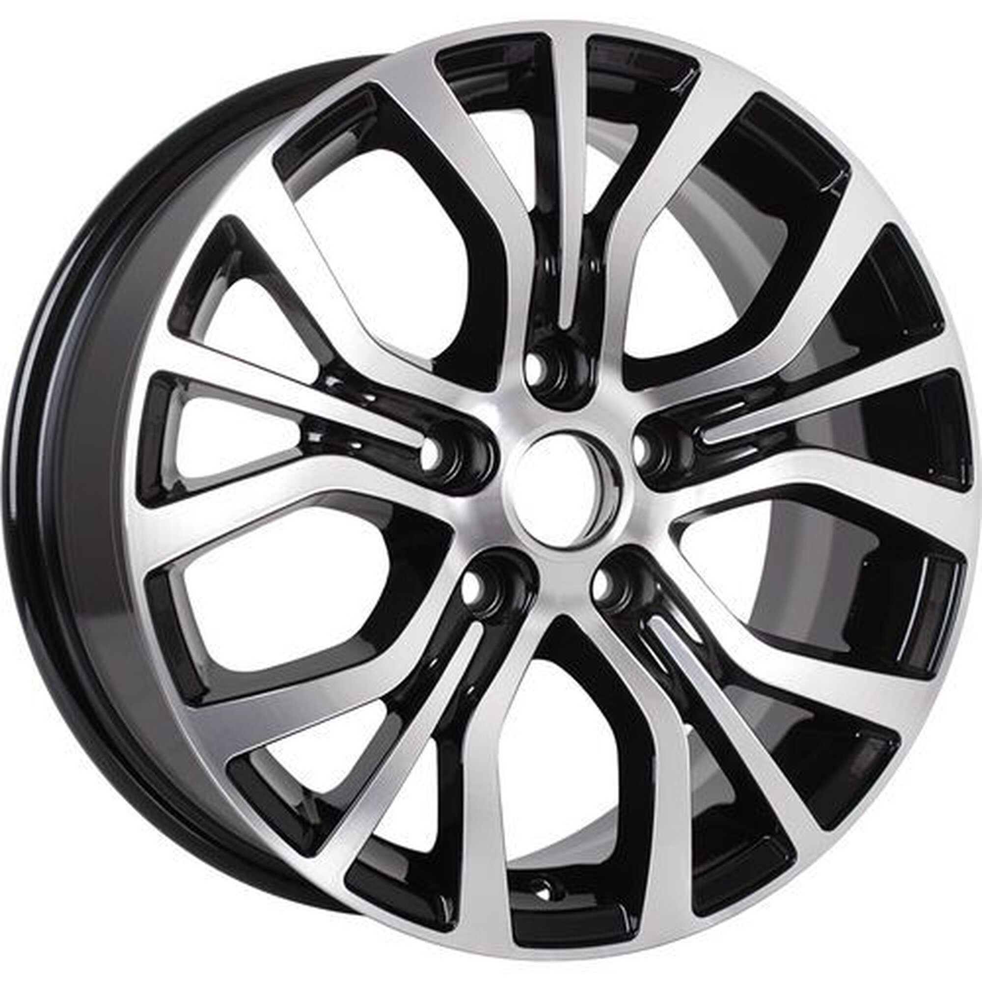 Колесный литой диск KHOMEN KHW1608 (Opel_Zafira) R16x6.5 5x110 ET43 CB65.1 Black_FP
