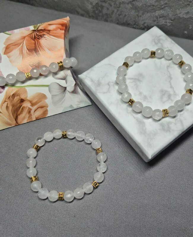 Плетеный браслет, кварц