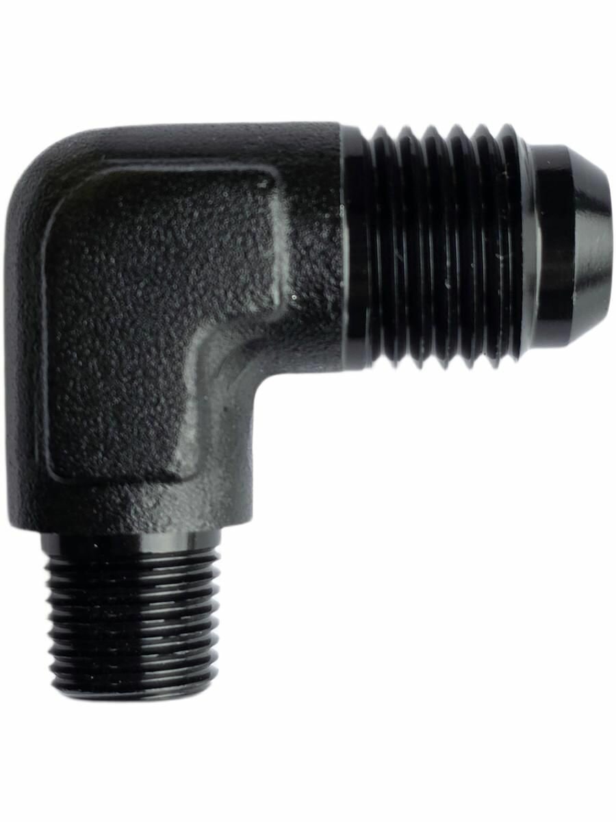 Адаптер 90гр AN6 - 1/8NPT черный