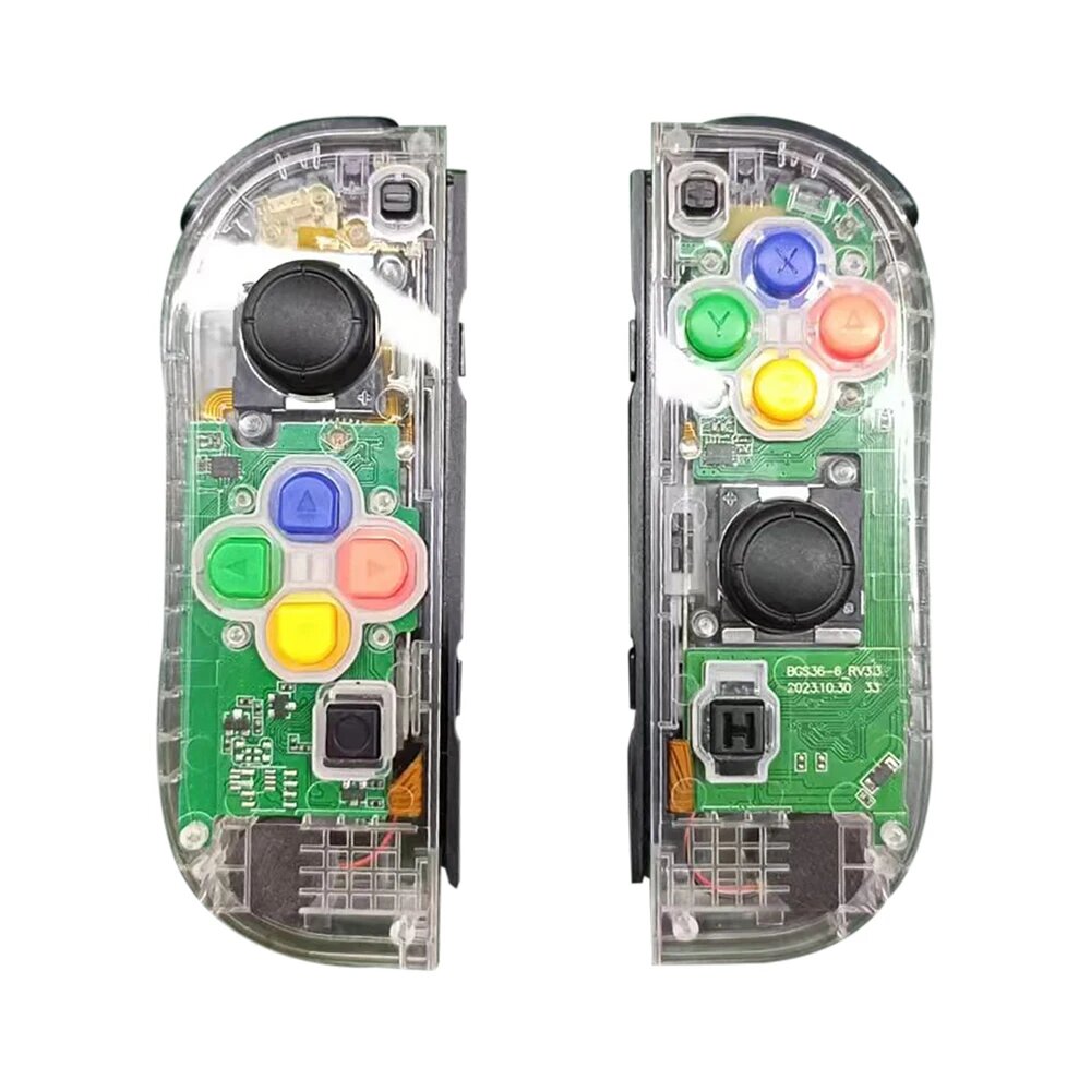 Прозрачный контроллер Joy-Con для Nintendo Switch/Lite/Oled