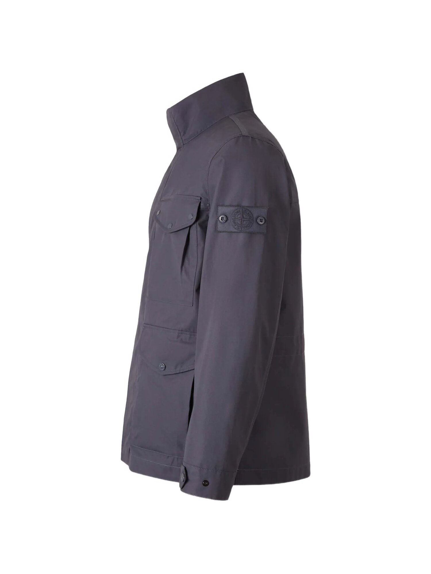 Куртка Stone Island Buttoned flap-pocket jacket, размер L, синий — фото 1