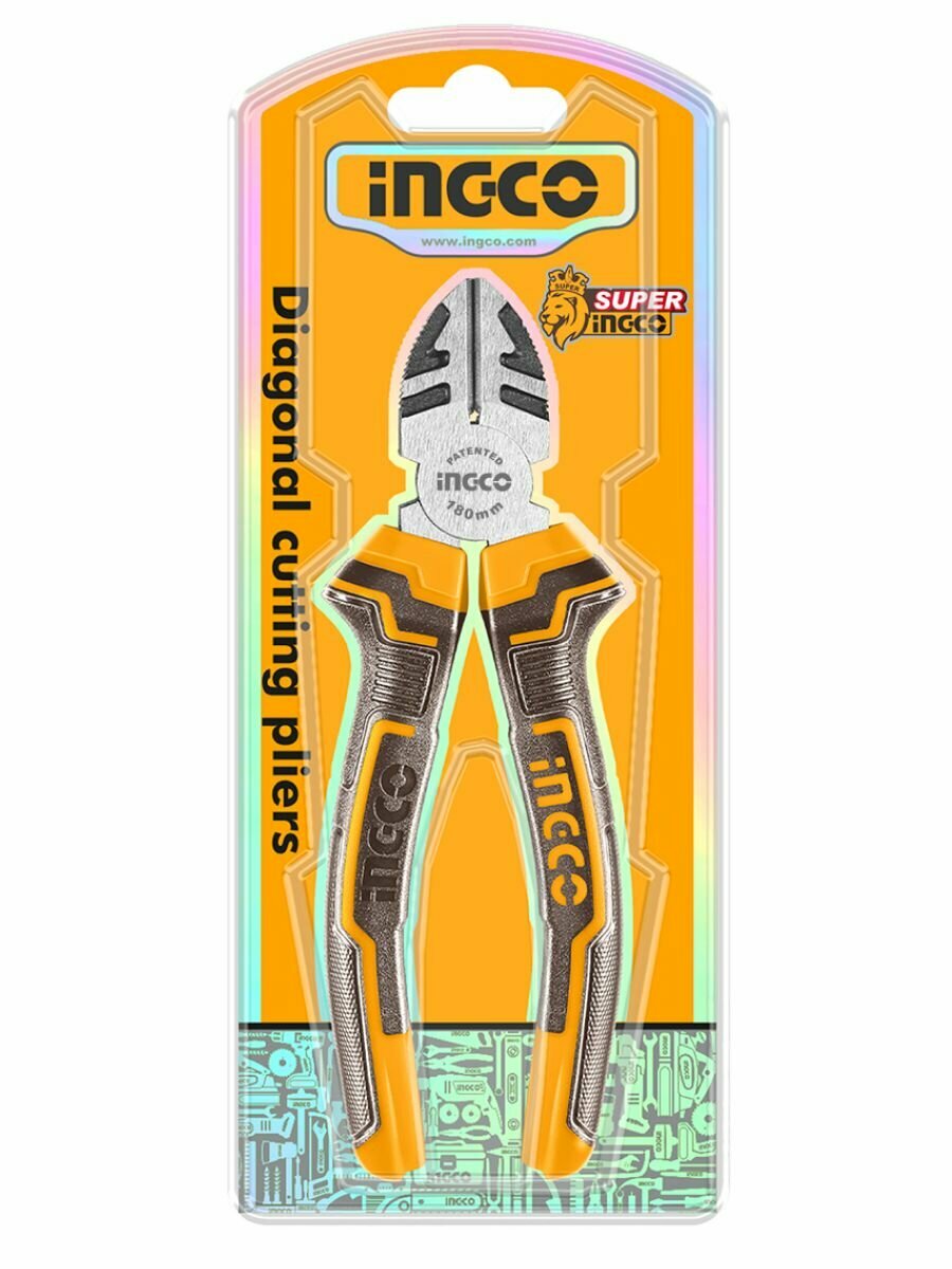 Бокорезы 180 мм (кусачки боковые) INGCO HDCP08188, сталь 55