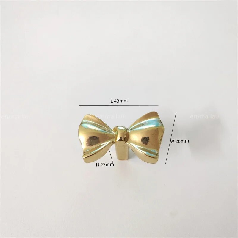Латунная ручка для мебели, цвет bow tie