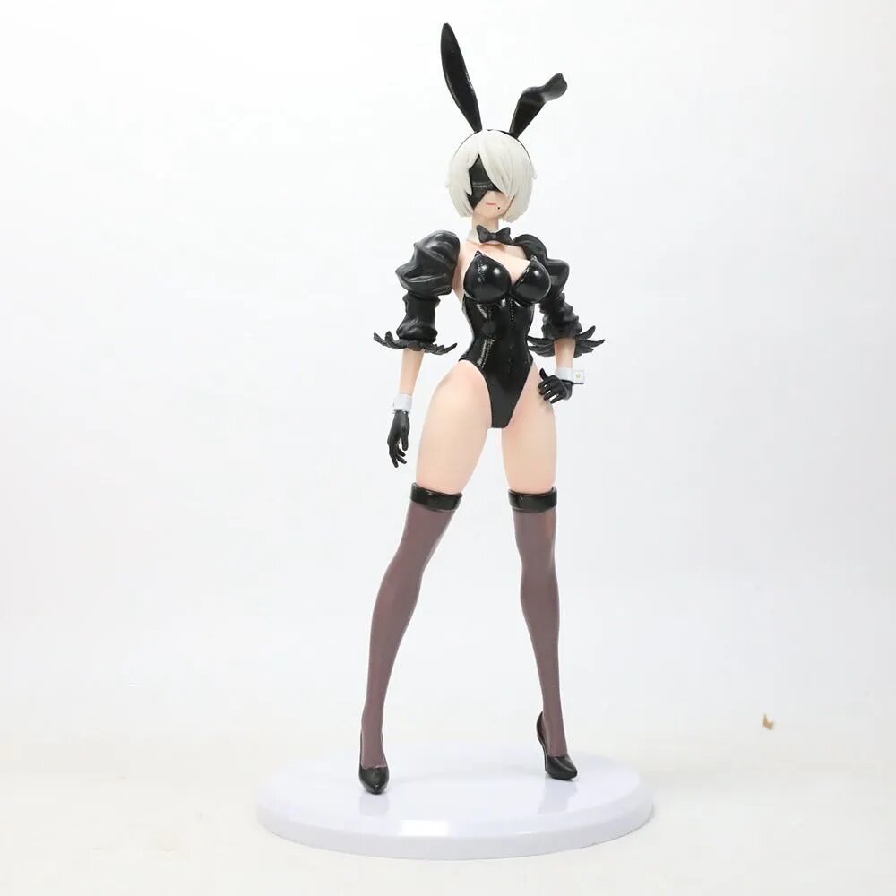 Маленькая статуэтка, фигурка девушки-зайца 2B из Nier Automata, 22 см