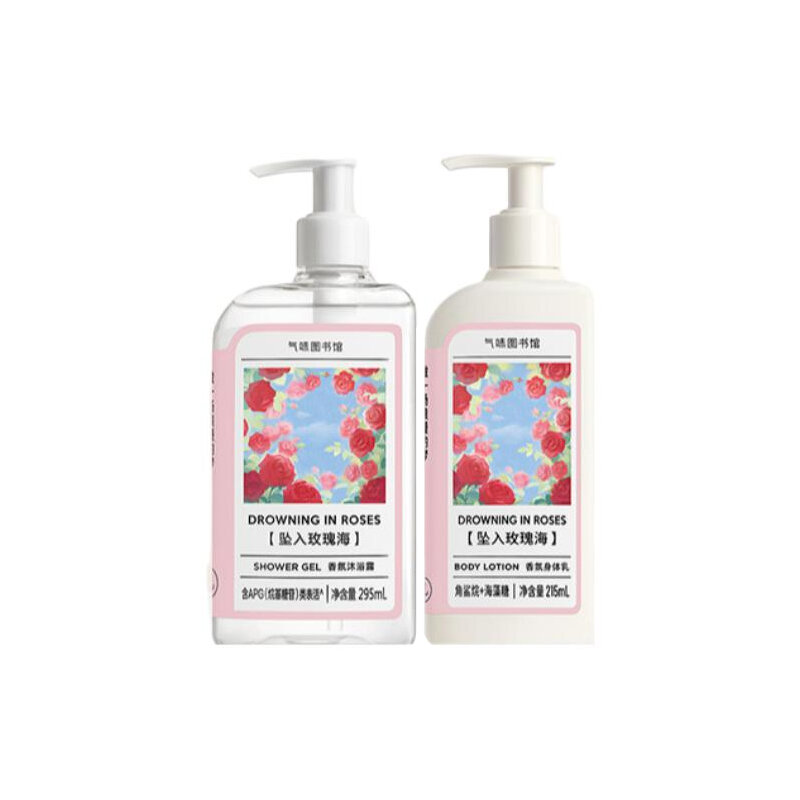 Ароматический набор для ухода унисекс SCENT LIBRARY, Sun-Dried Quilt Scented Body Lotion 215ml + Body Wash 295ml