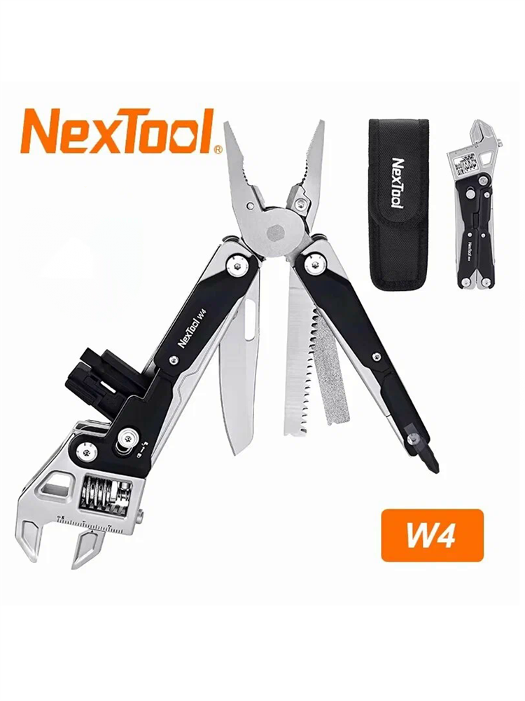 NeXTool Мультитул EDC разводной ключ NexTool Adjustable Wrench Pliers W4 NE20362 черный
