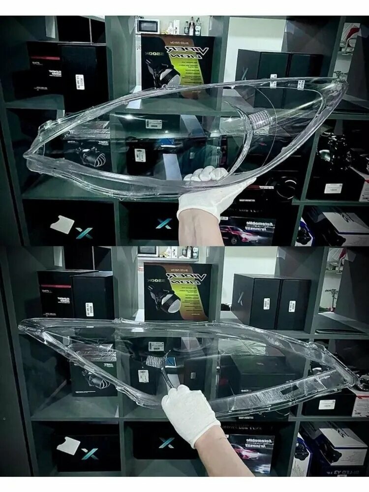 Стекло фары, арт. Mazda 3 BL 2009 - 2013, 2 шт.