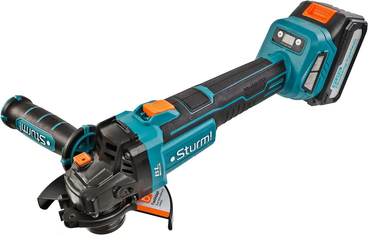 CAG18125BLE / Угловая шлифмашина STURM! CAG18125BLE, аккумуляторная, с 1 АКБ