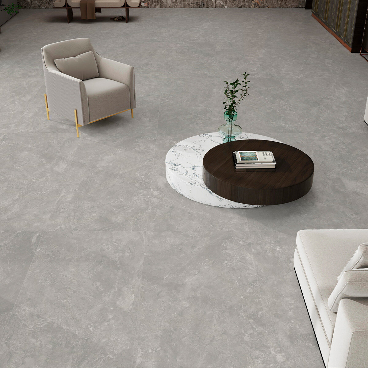 Керамогранит Neodom Milano Grey Matt Carving 60x120 N110005 под камень матовая Глазурованная, Износостойкая, Морозостойкая, Обрезная, Реттифицированная, морозостойкая