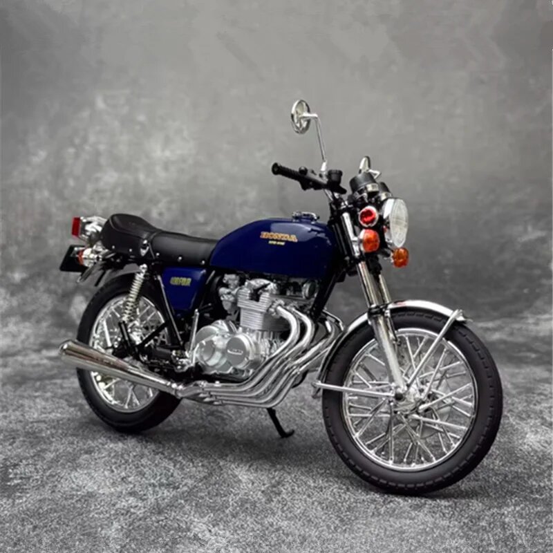WELLY 1:12 Honda CB400 FOUR металлический мотоцикл Темно-синий, Blue foam box