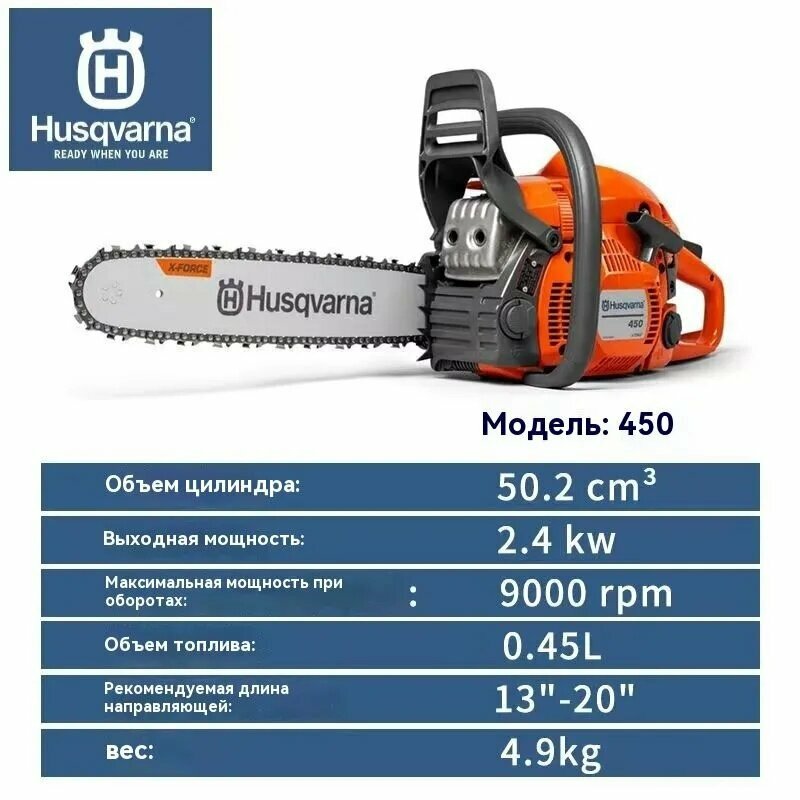 Бензопила Husqvarna 450 II 9705593-35