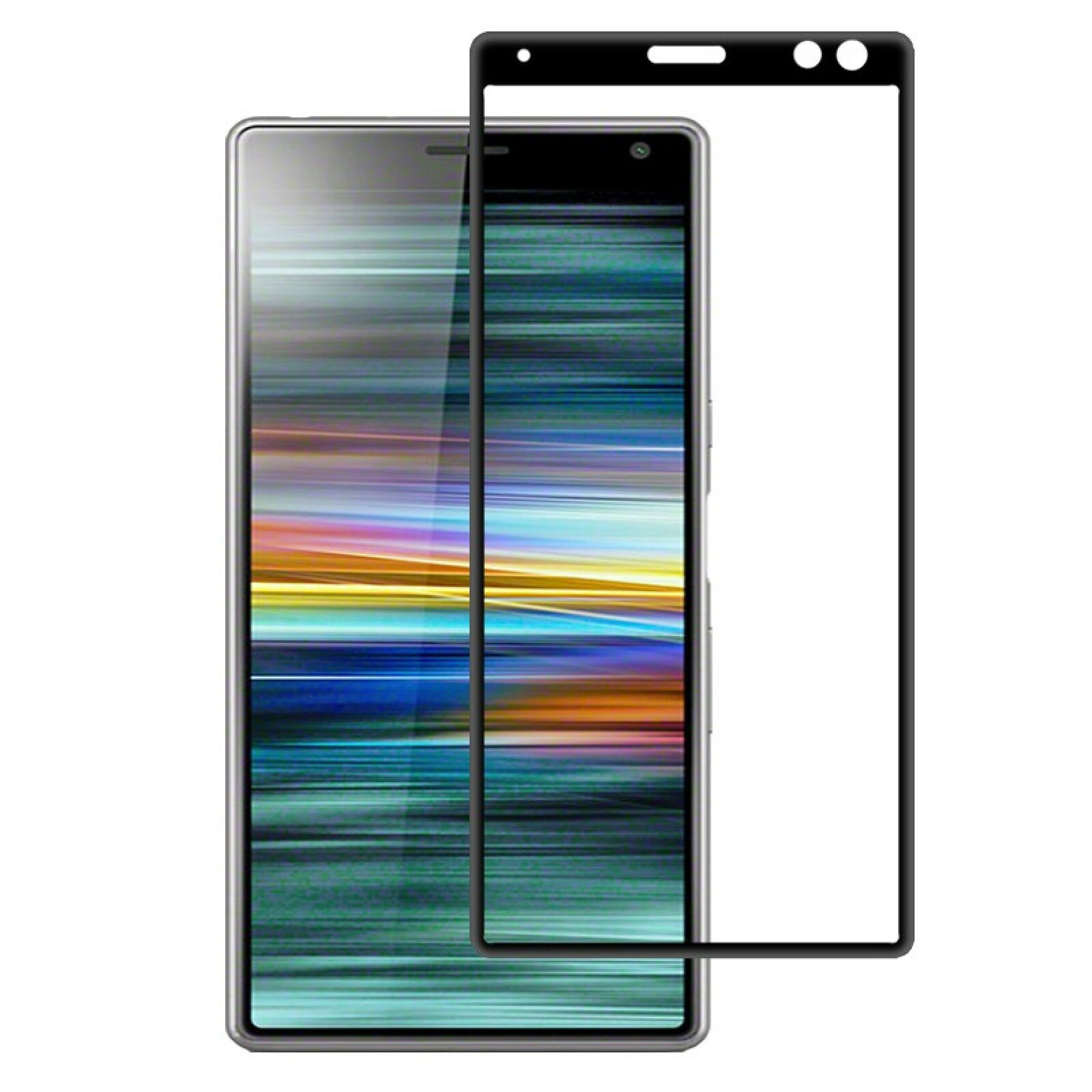 3D/5D защитное стекло MyPads для Sony Xperia 10 с олеофобным покрытием и изогнутыми краями