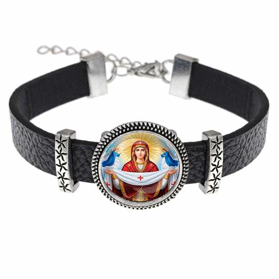 Славянский оберег, браслет, стекло