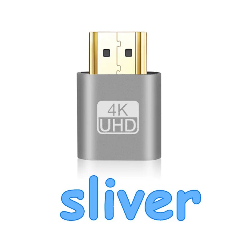 HDMI адаптер USB с поддержкой 4K UHD, sliver