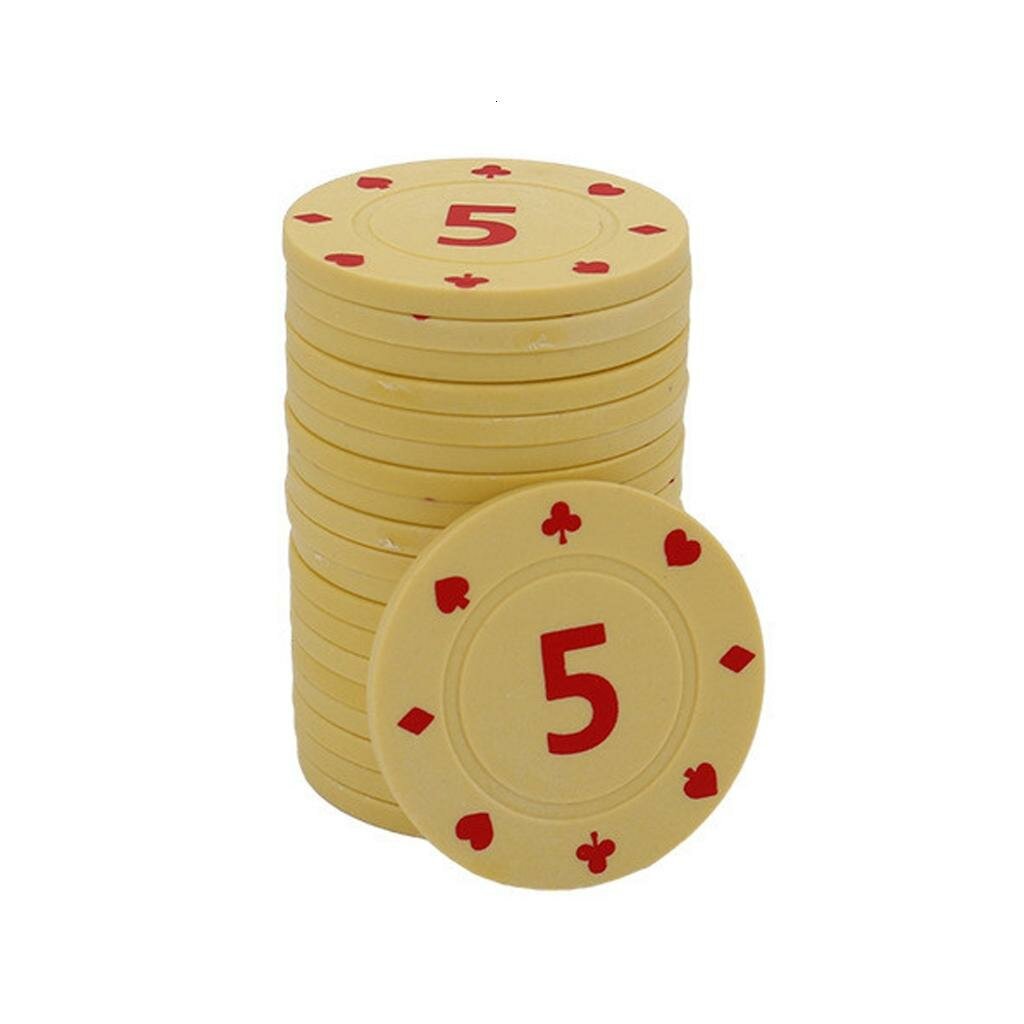 Пластиковые покерные фишки, 100 шт, 5