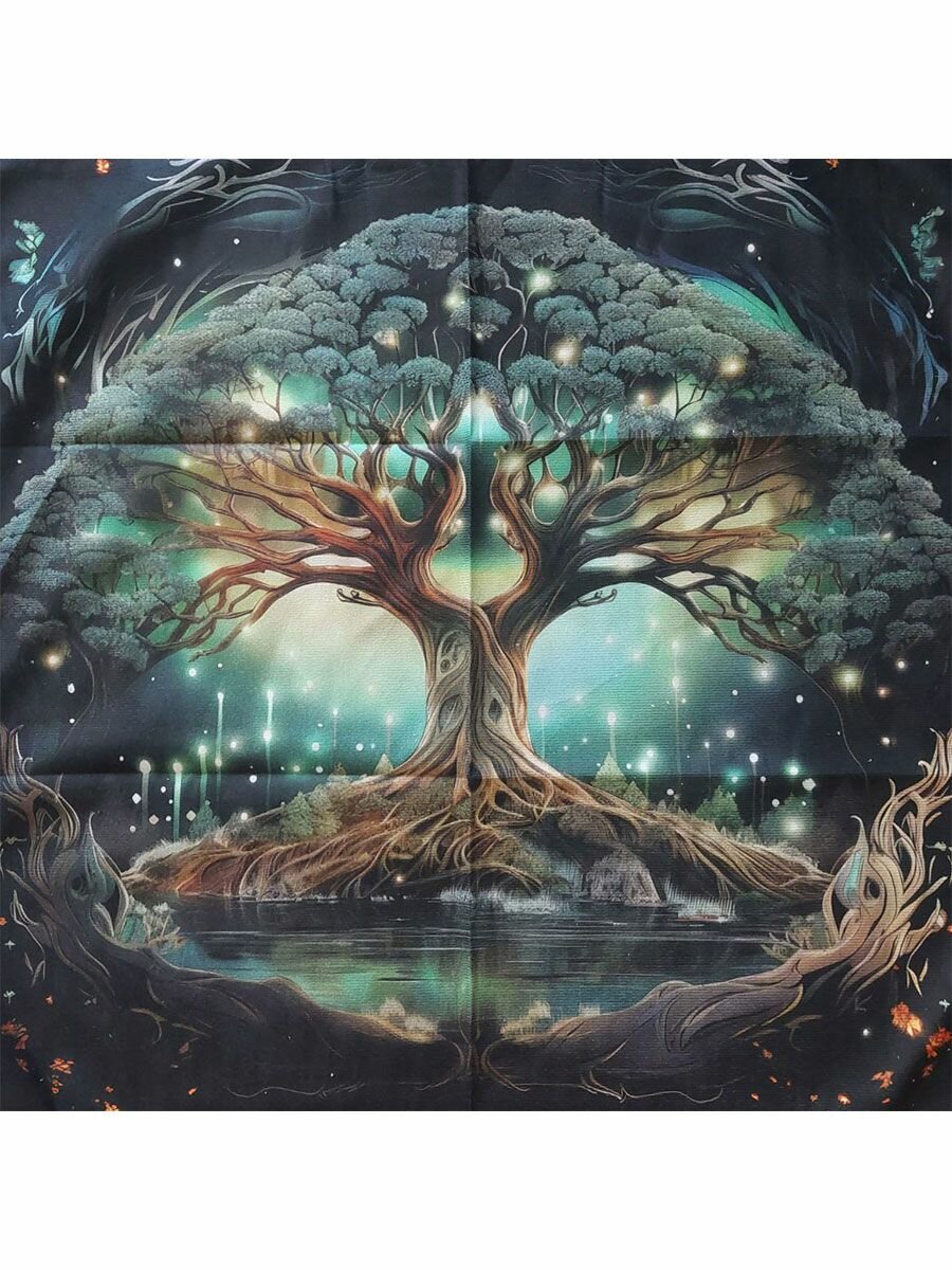 Алтарная скатерть Древо Жизни, 50х50 см, микрофибра