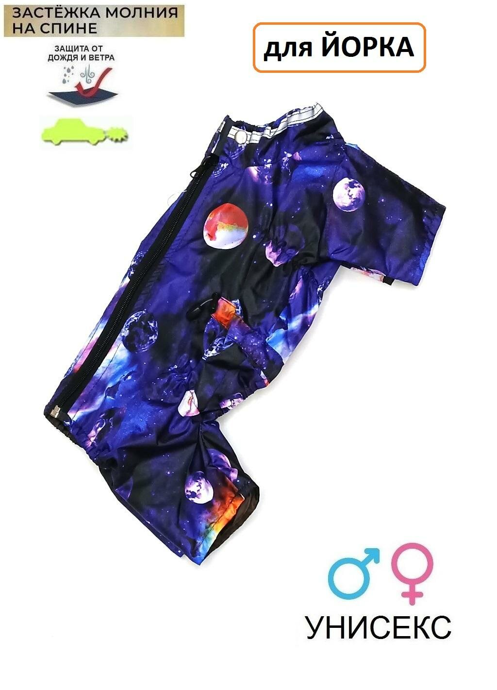 Одежда для Йорка. Комбинезон-Дождевик по спинке 30см (30см )