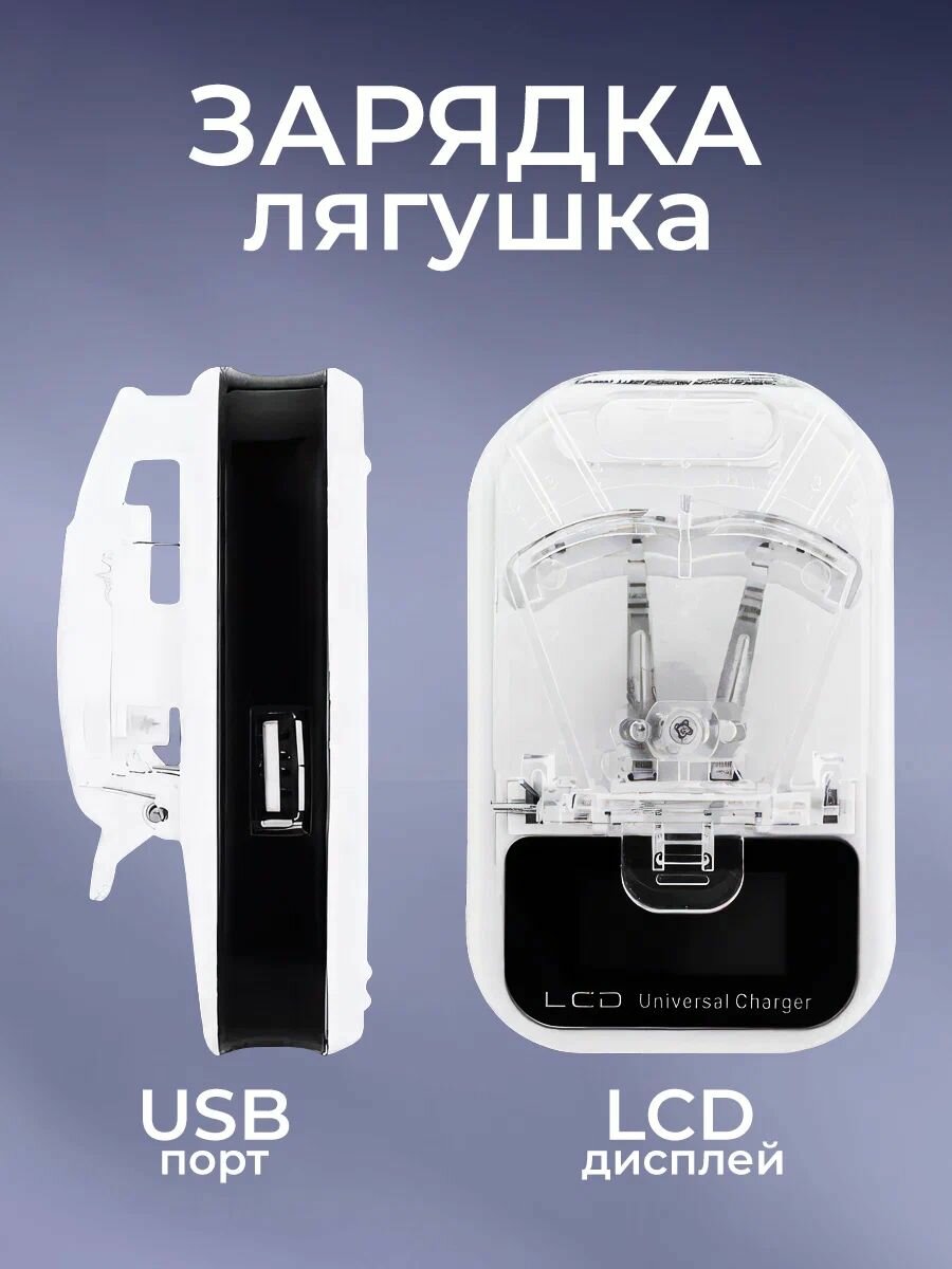СЗУ Universal "лягушка" BIOS с дисплеем + USB 1A с евровилкой и автополярностью