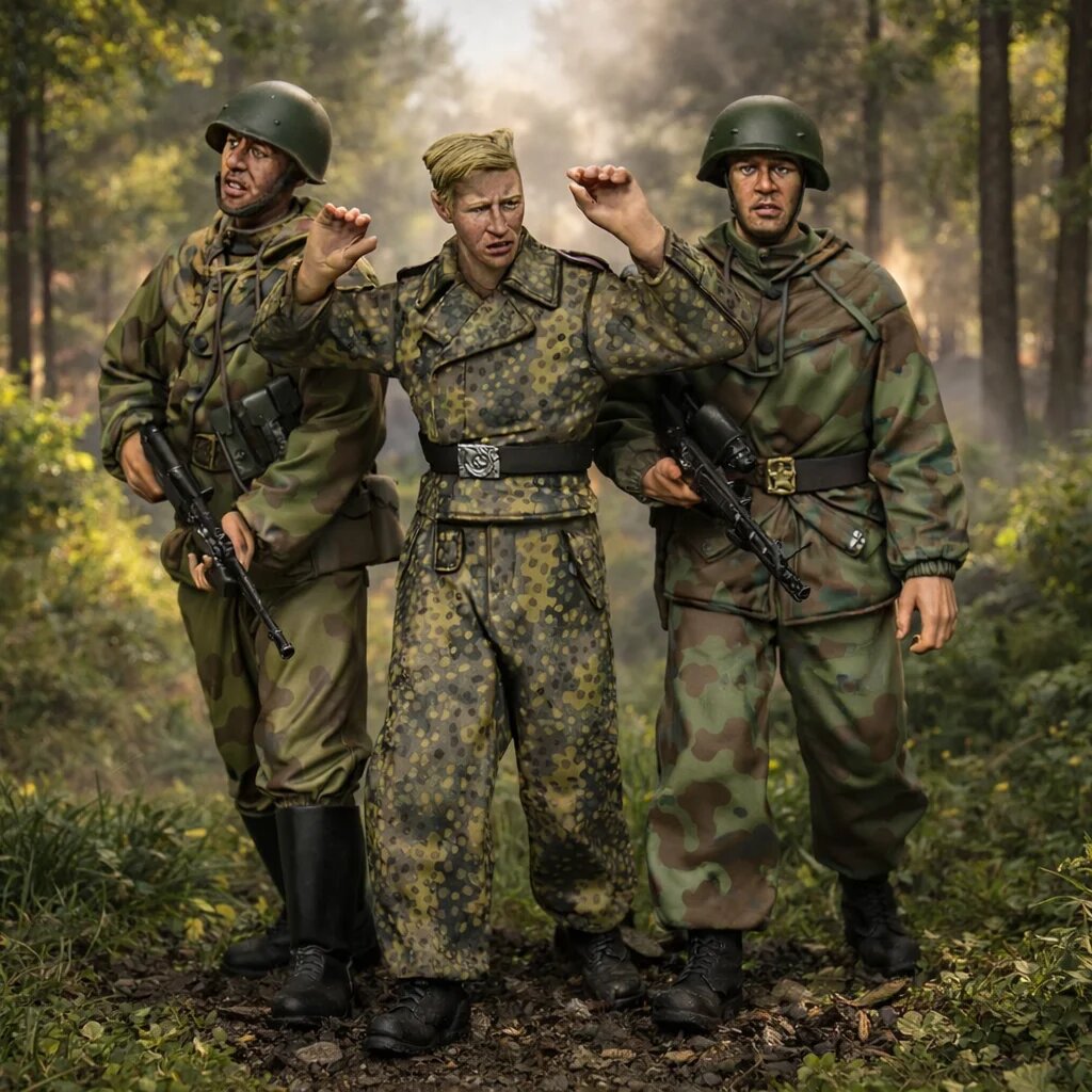 Модели советских солдат GK 1/35 (3 штуки)