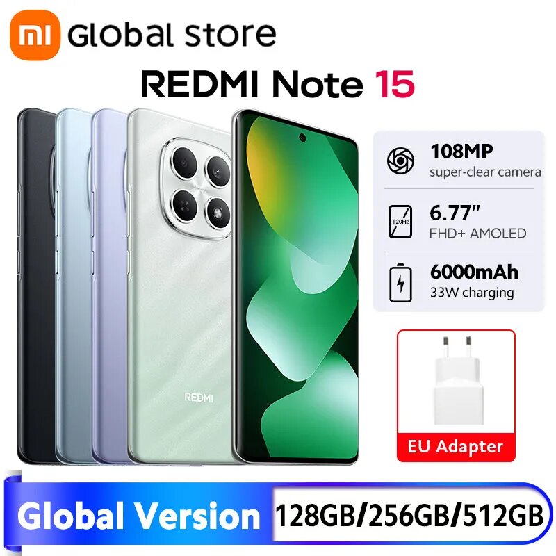 Смартфон Xiaomi Redmi Note 15 4G, 6/128ГБ, global — фото 1