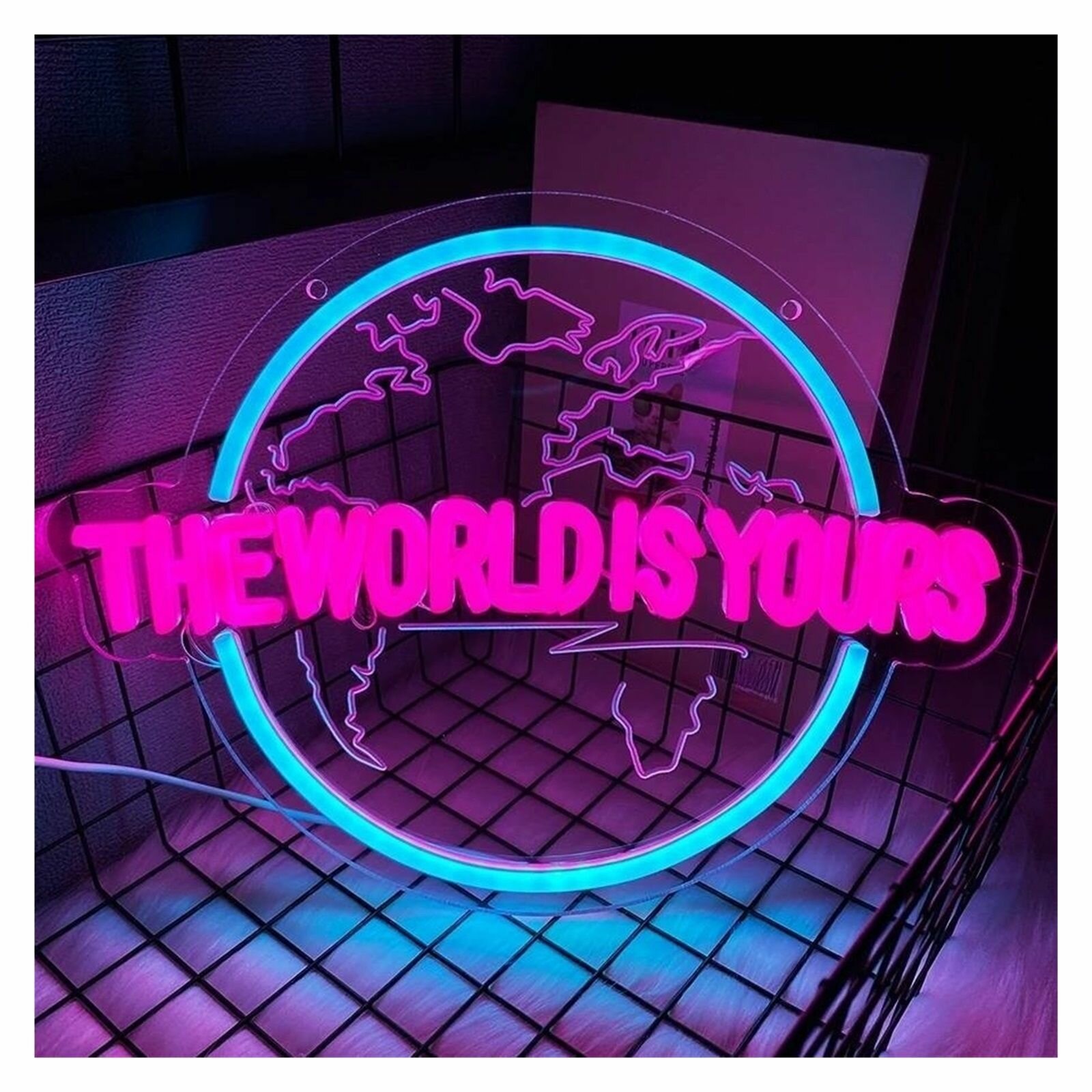 The World Is Yours Неоновая Вывеска 34смх25,8см