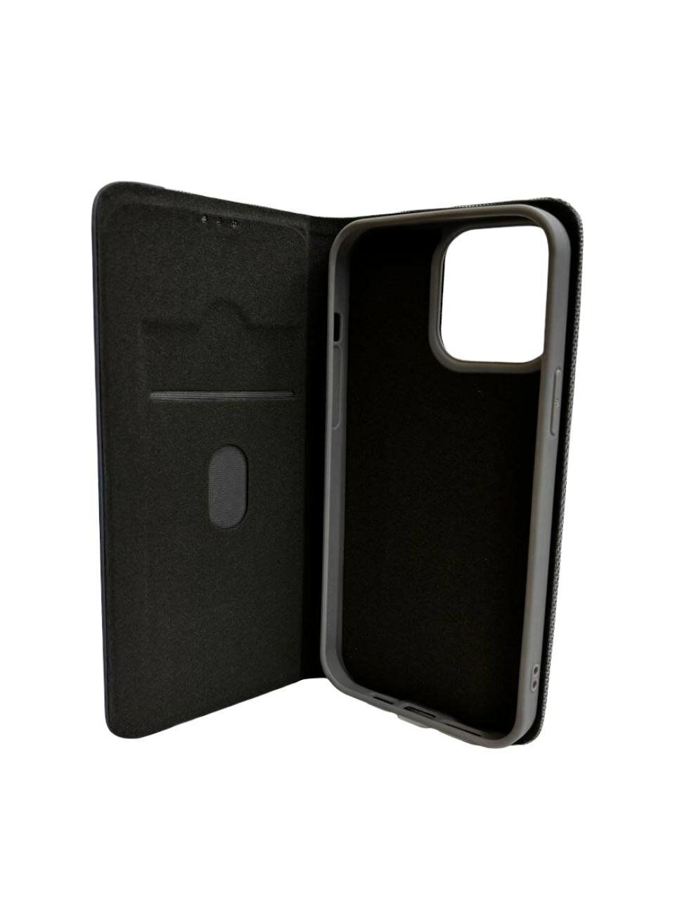 Защитный чехол - книжка, Leather, для телефона IPhone 13 Pro Max , серый