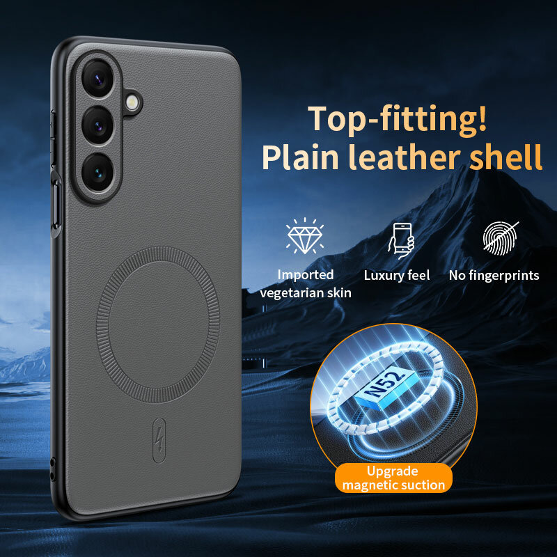 Чехол Для Samsung Galaxy S26 Plus / Самсунг Галакси S26+, матовая поверхность, чехол-кардиомонитор, искусственная кожа, поликарбонат (PC), защита камеры, ударопрочный, усиленные углы, soft touch, Samsung,