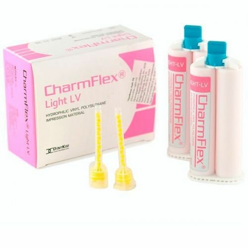 ЧамФлекс Лайт ЛВ CharmFlex Light LV 2 по 50 мл - корригирующий слепочный материал