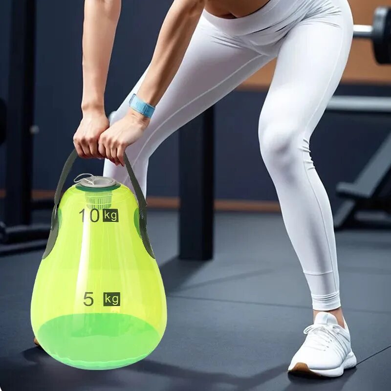 Гиря для фитнеса 10 кг, зеленая, ПВХ, для тренировок дома и в зале, классическая форма